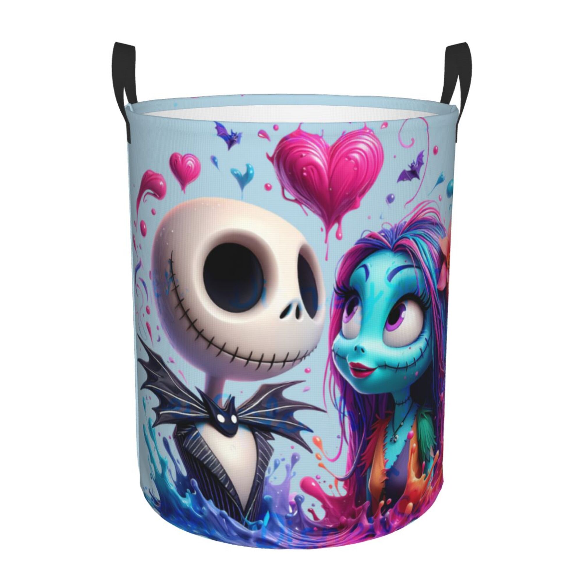Cartoon The Nightmare Before Christmas Printed Laundry Hamper Basket ...
