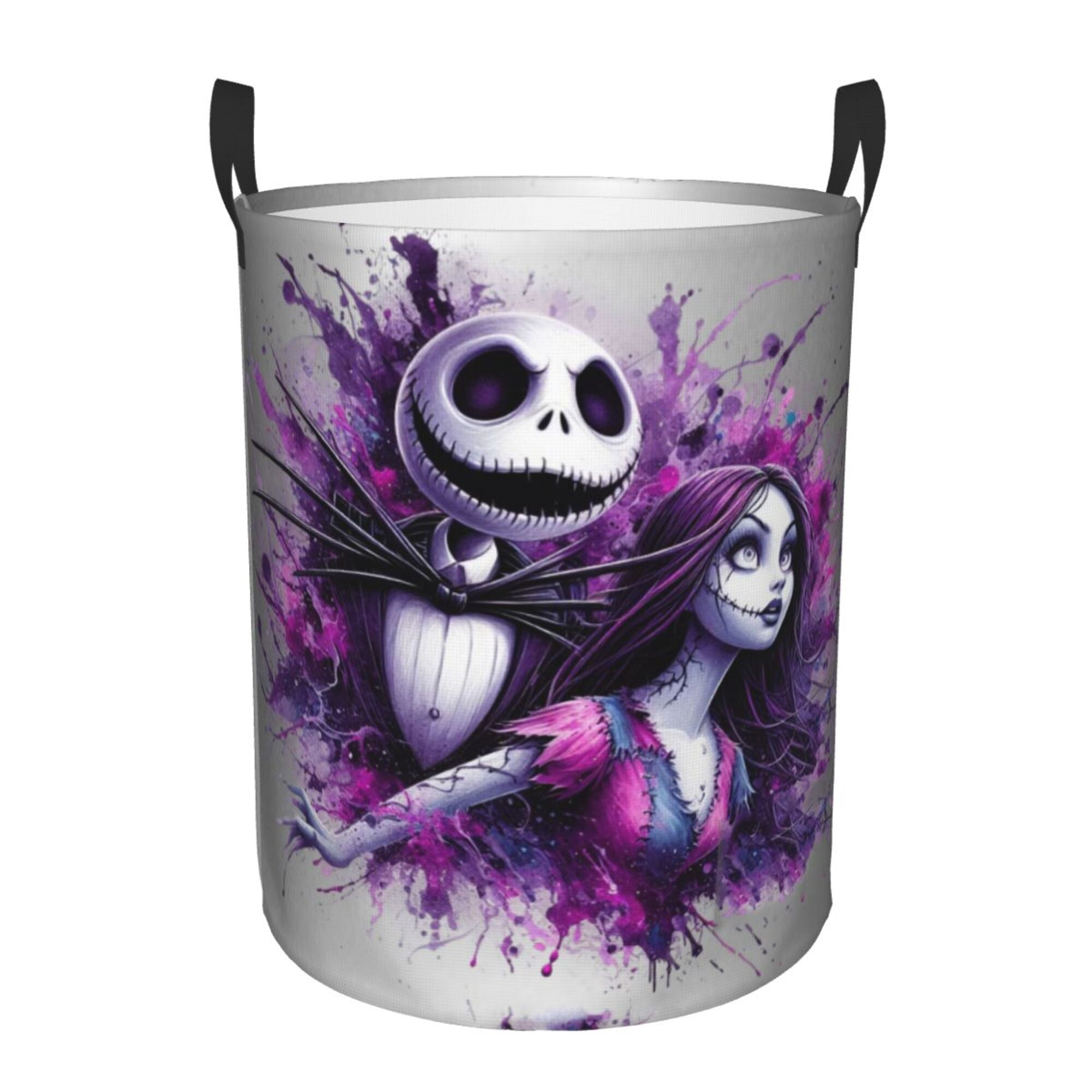 Cartoon The Nightmare Before Christmas Printed Laundry Hamper Basket ...