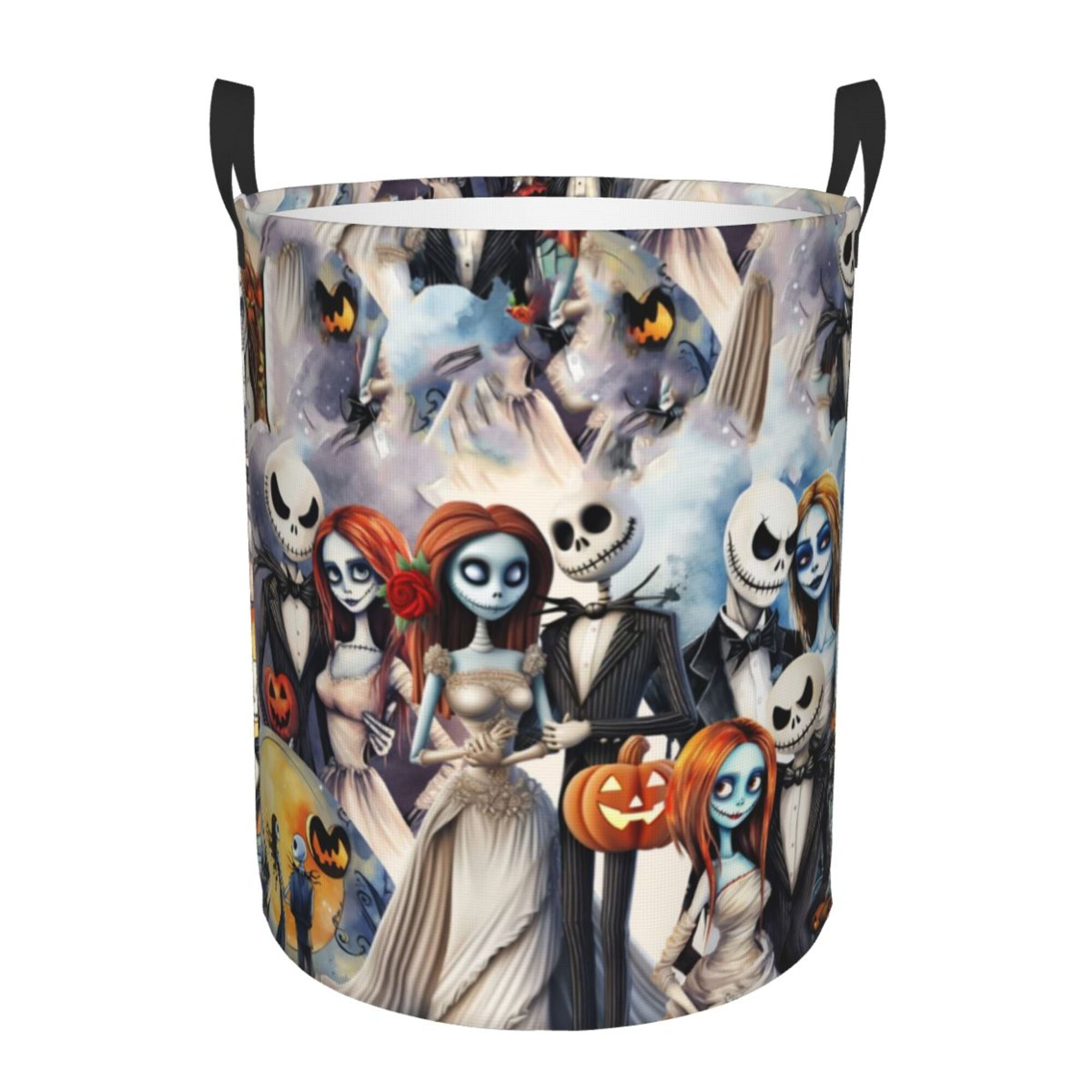 Cartoon The Nightmare Before Christmas Printed Laundry Hamper Basket ...