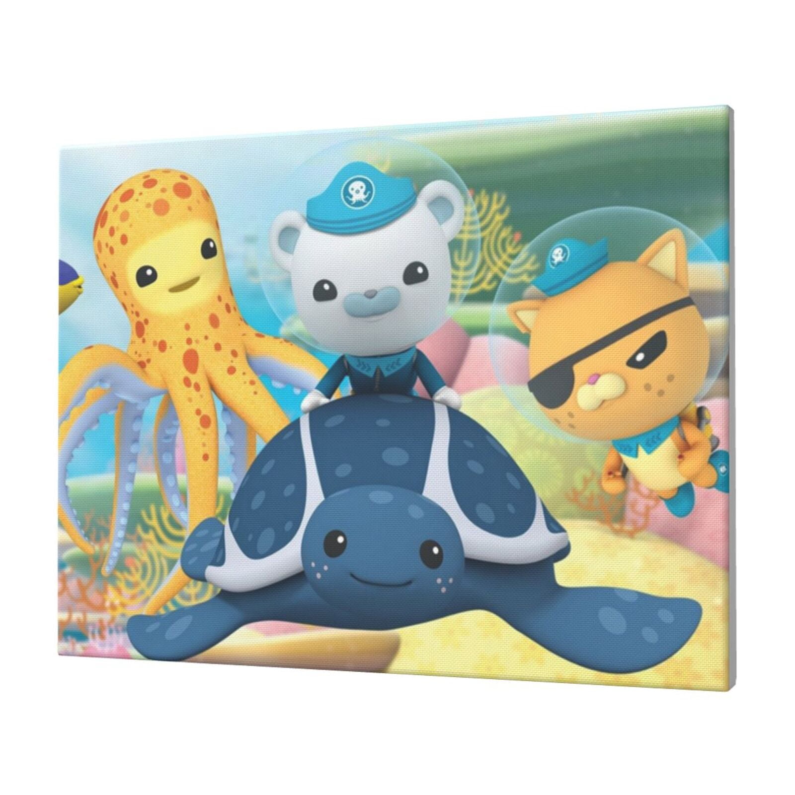 Cartoon The Octonauts Canvas Decorative Picture Frame Wall Poster Art ...