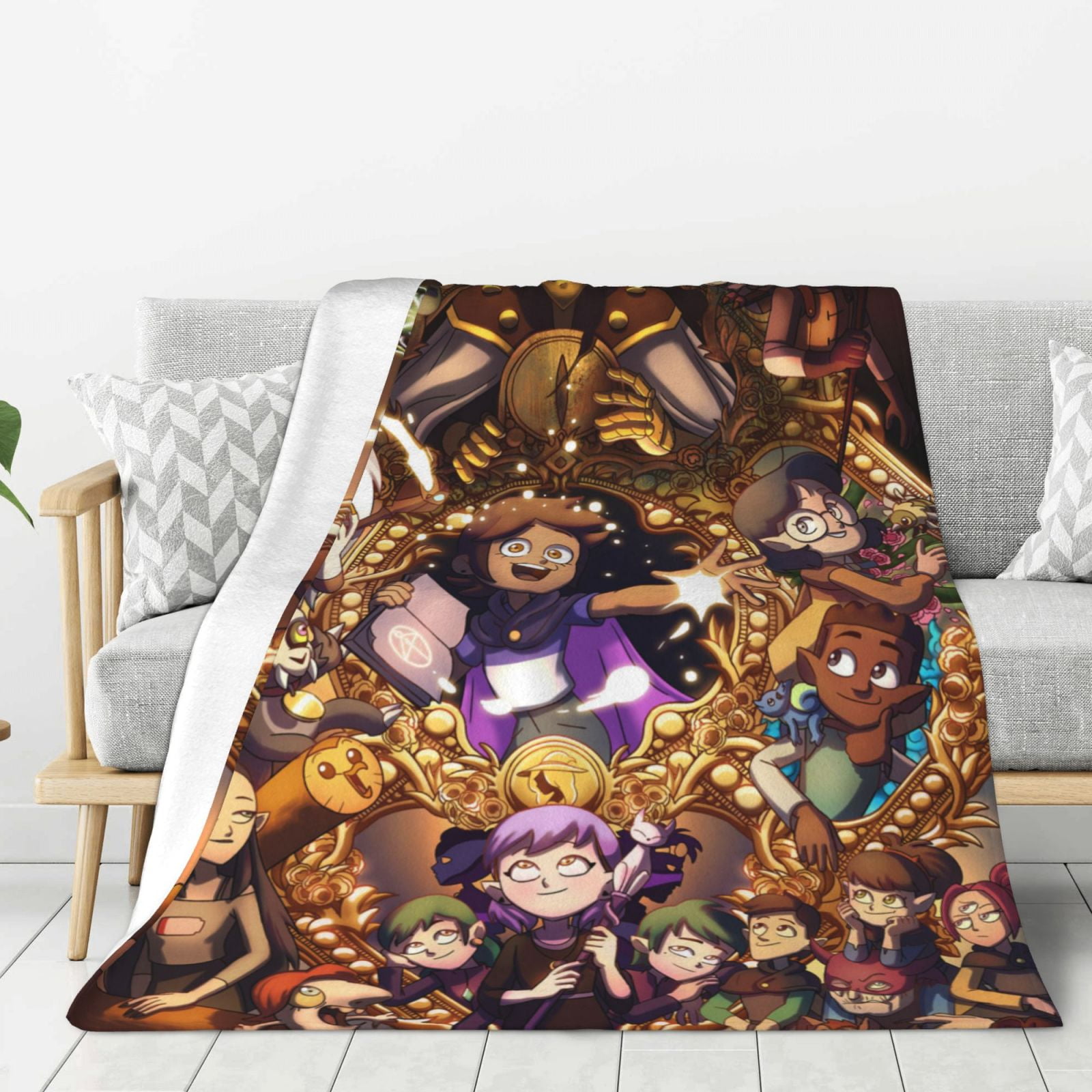 Cartoon The Owl House Blanket Cozy Soft Fleece Flannel Bed Blanket All ...