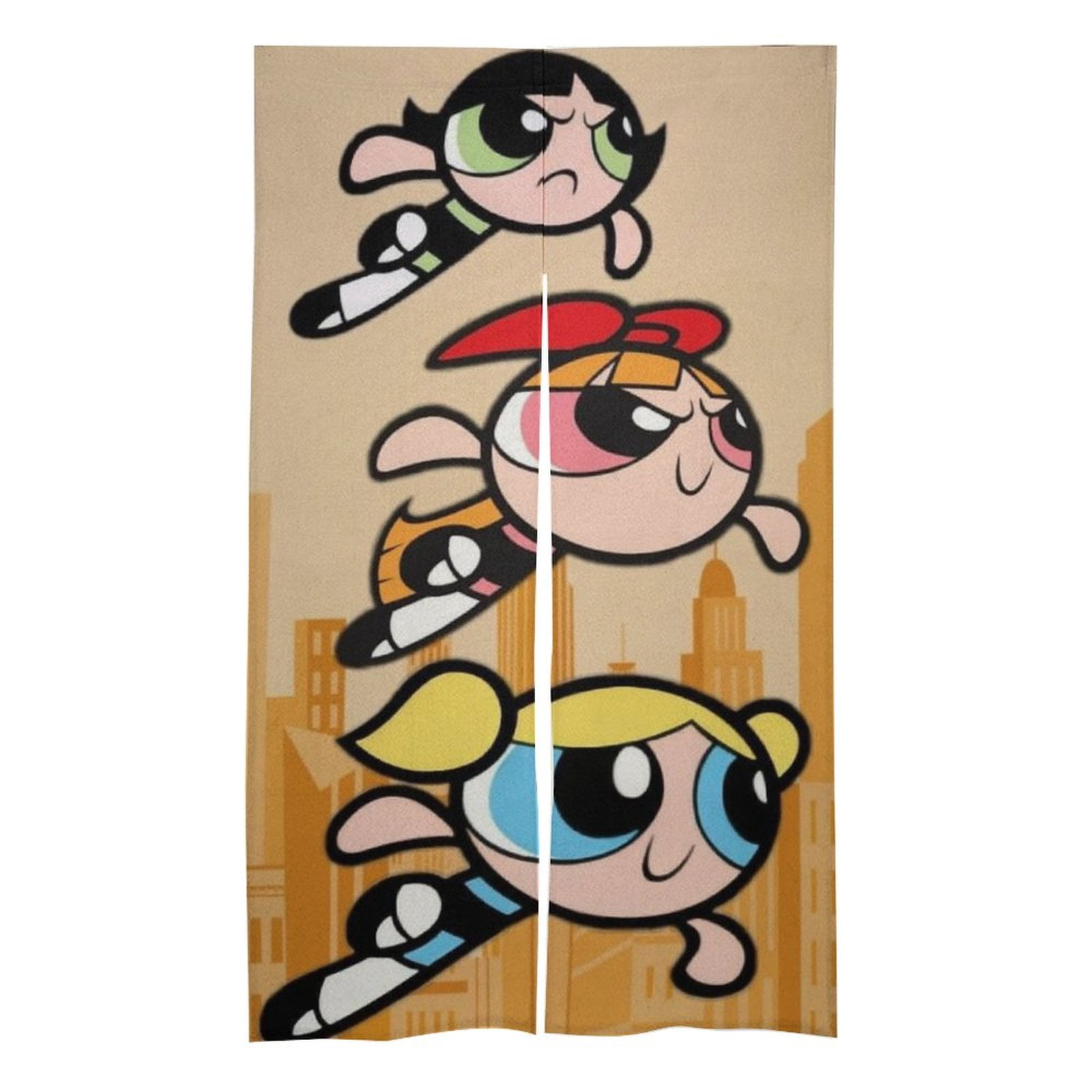 Cartoon The Powerpuff Girls (37) Door Curtain Cute The Powerpuff Girls ...