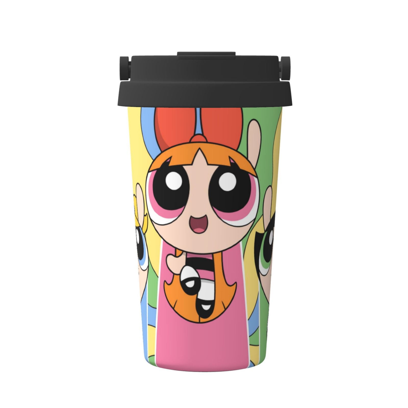 Cartoon The Powerpuff Girls Insulated Coffee Mug Unisex Water Bottles ...