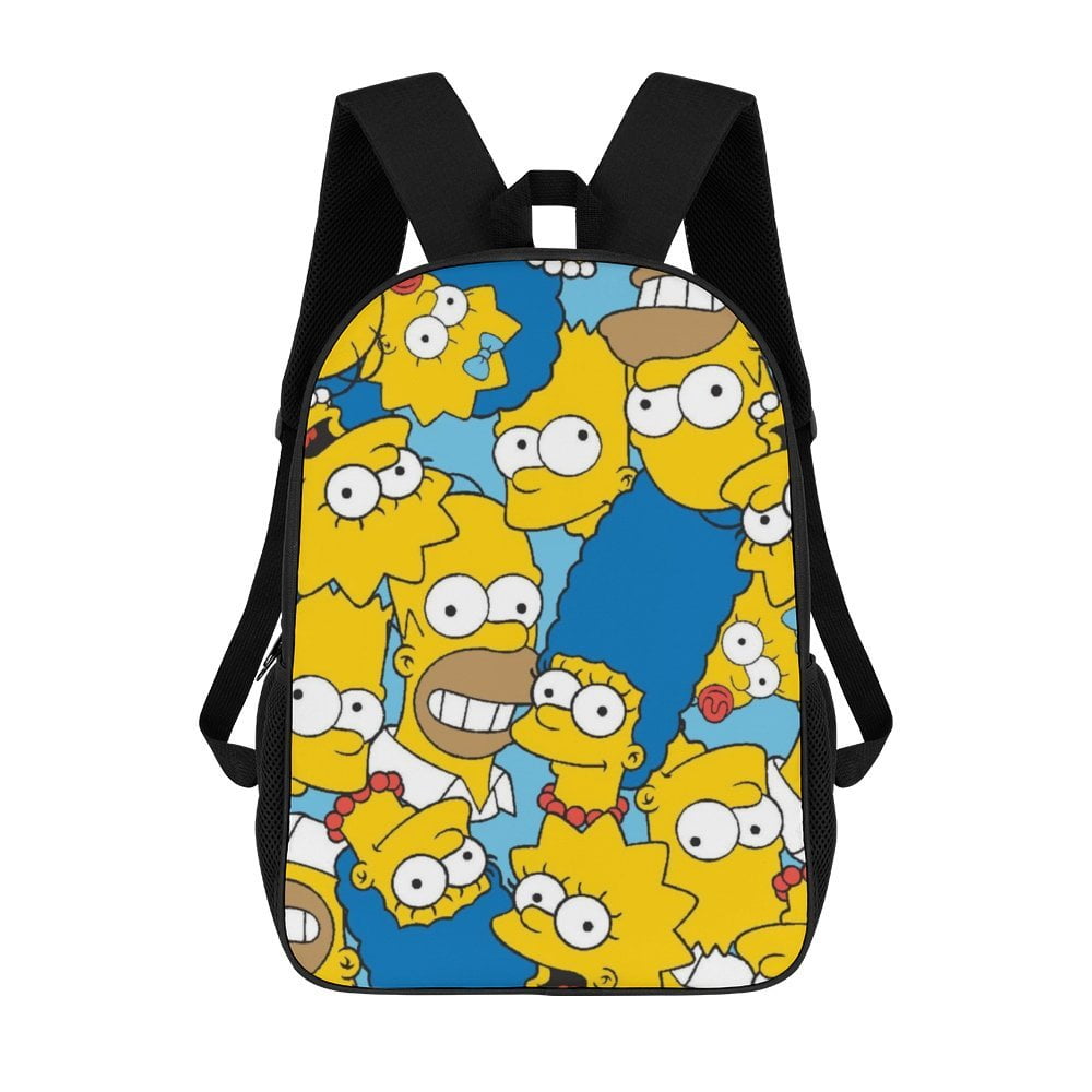 Cartoon The Simpsons 17 Inch Large-capacity Adult Backpack, Casual And ...