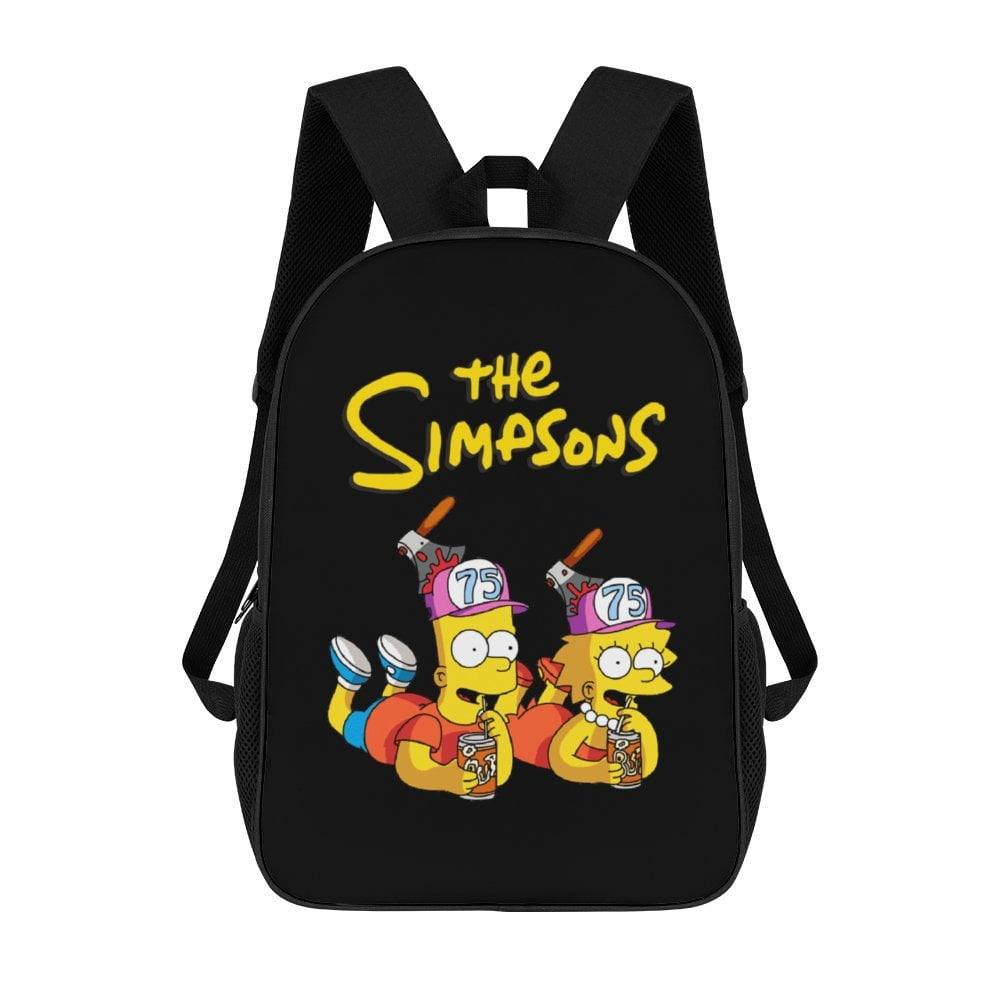 Cartoon The Simpsons 17 Inch Large-capacity Adult Backpack, Casual And ...
