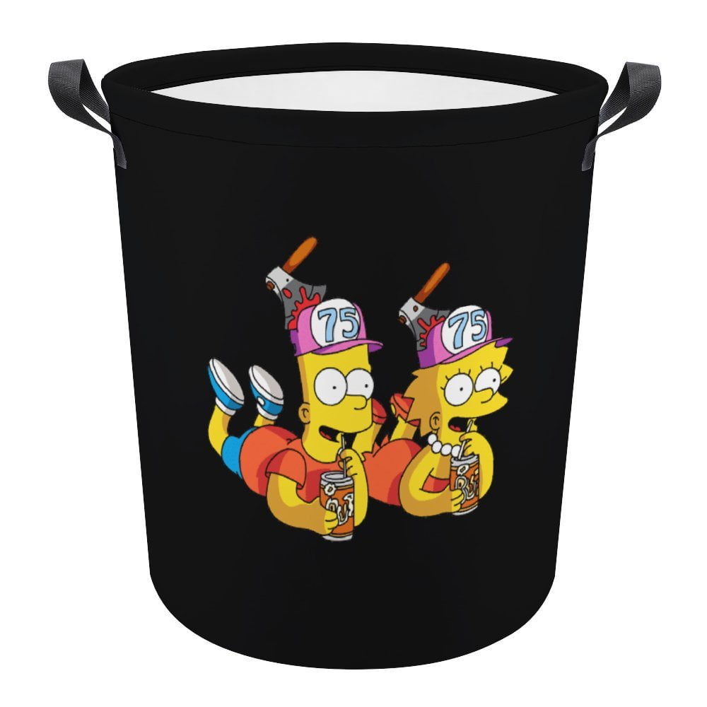 Cartoon The Simpsons Laundry Basket Foldable Waterproof Oxford Cloth ...