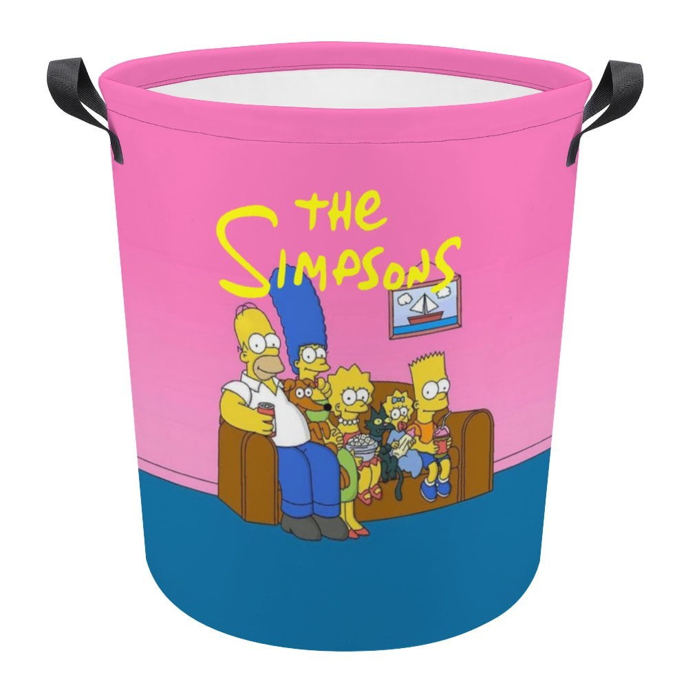 Cartoon The Simpsons Laundry Basket Foldable Waterproof Oxford Cloth ...