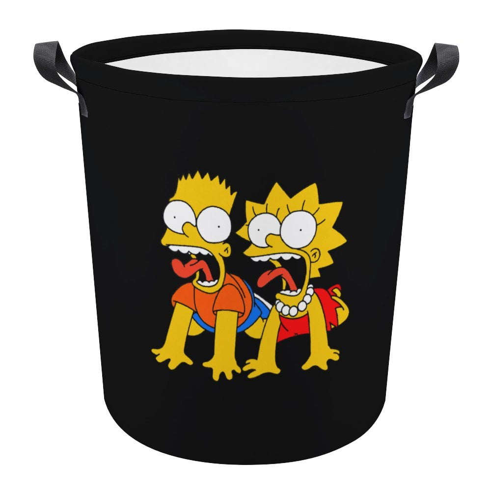 Cartoon The Simpsons Laundry Basket Foldable Waterproof Oxford Cloth ...