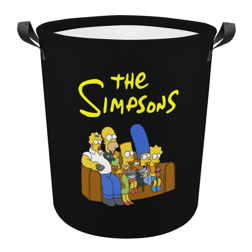 Cartoon The Simpsons Laundry Basket Foldable Waterproof Oxford Cloth ...