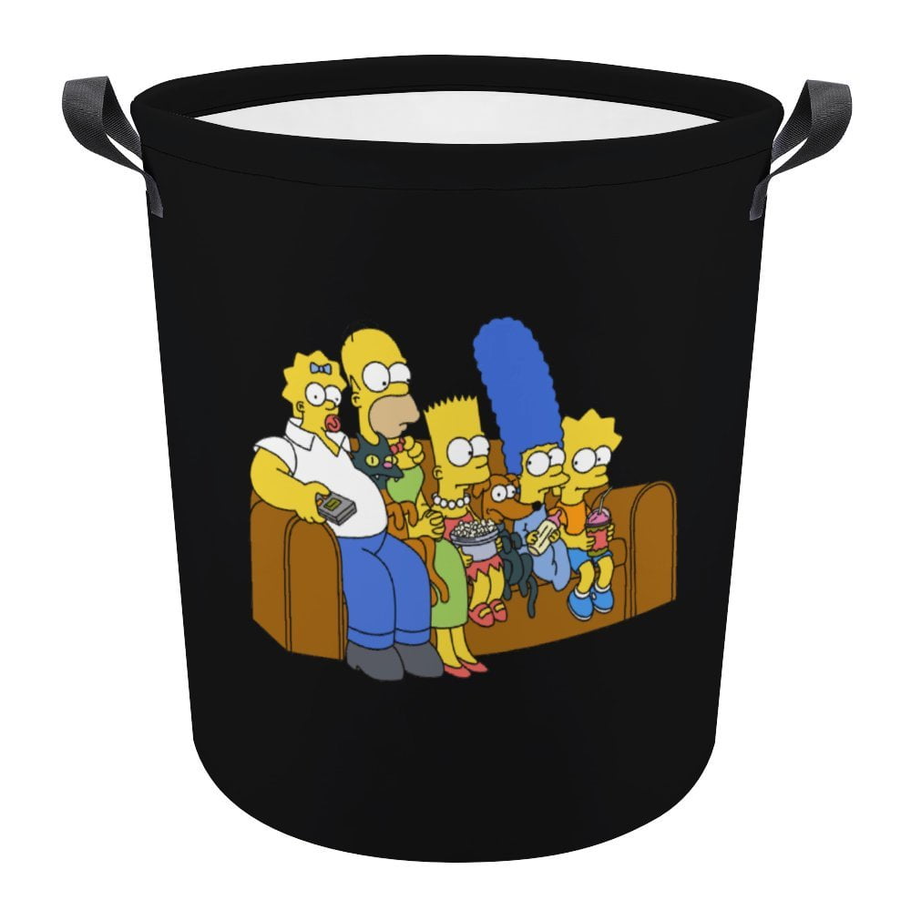 Cartoon The Simpsons Laundry Basket Foldable Waterproof Oxford Cloth ...