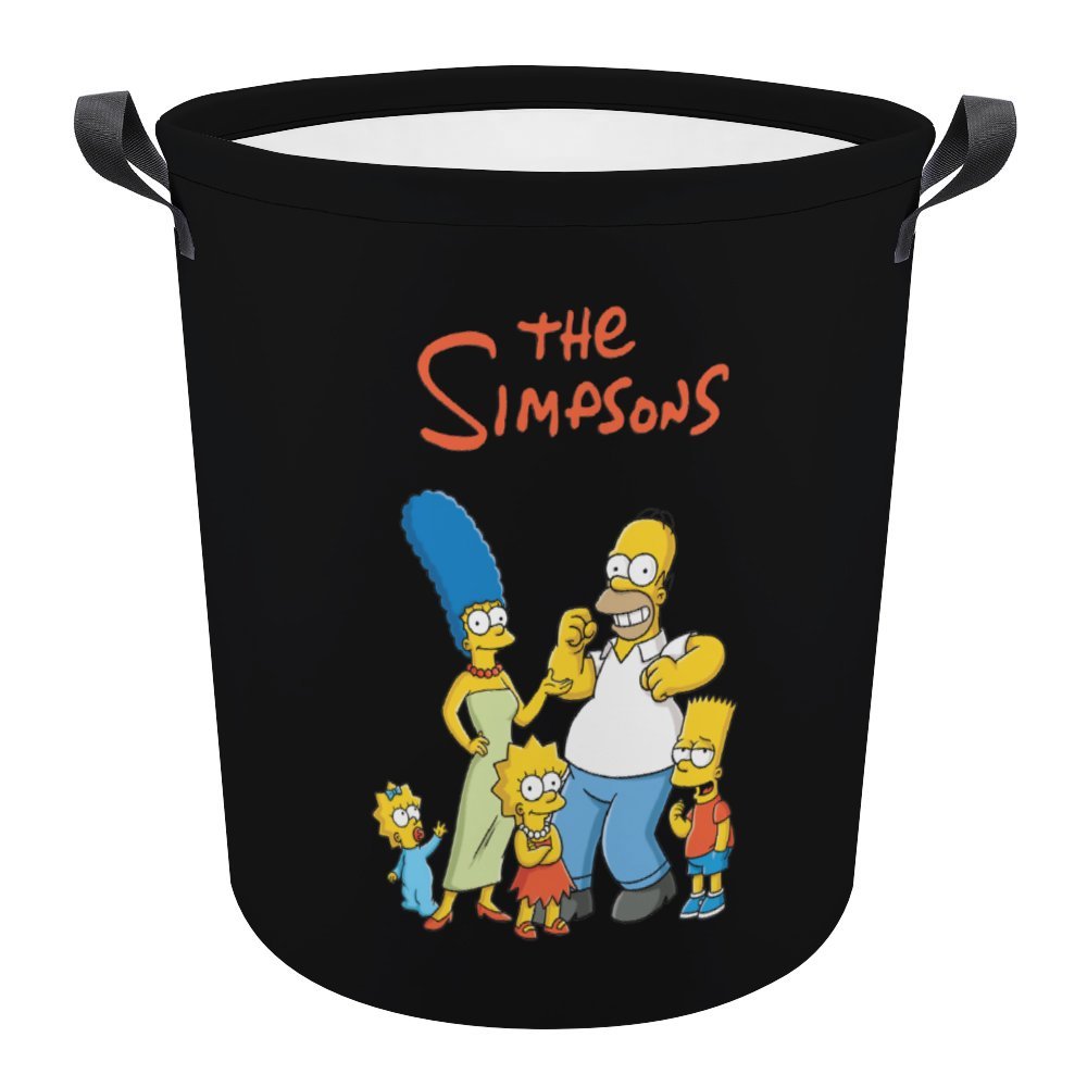 Cartoon The Simpsons Laundry Basket Foldable Waterproof Oxford Cloth ...