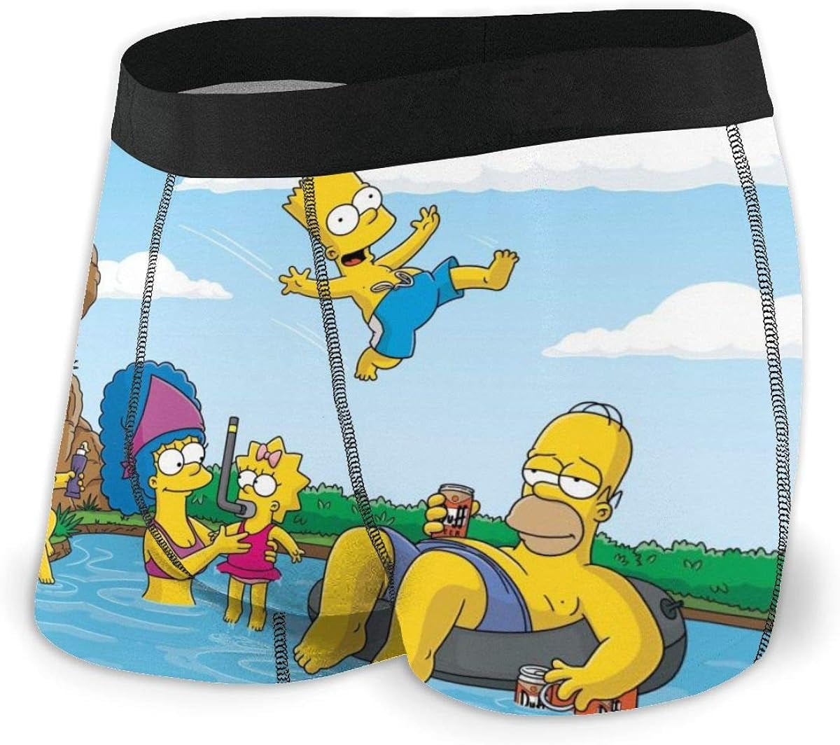 Cartoon The Simpsons Men's Boxer Briefs Underwear Men's Boxer Briefs ...
