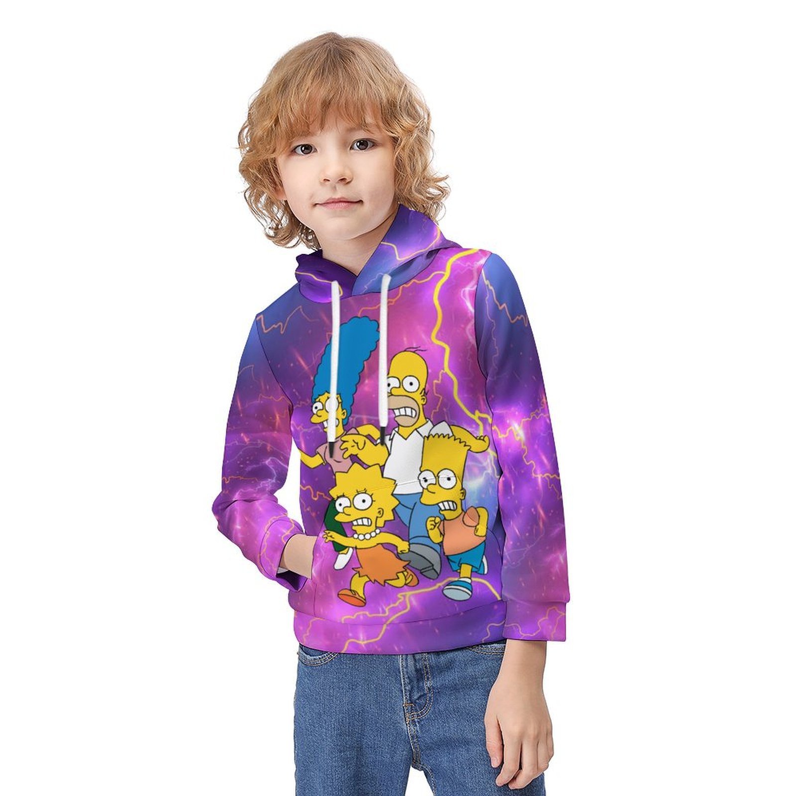 Cartoon The Simpsons Unisex Children's Hoodie For Kids Boys Girls Youth ...