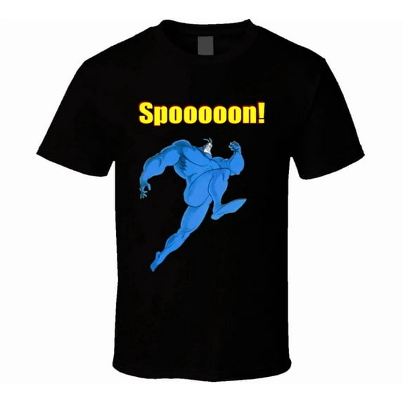 Cartoon The Tick Spoon Superhero Comic Graphic Design Cotton Unisex T ...