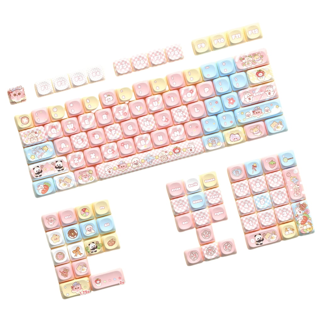 Cartoon Theme Keycaps 120Keys Keycap Full Set Complete Keyboard ...