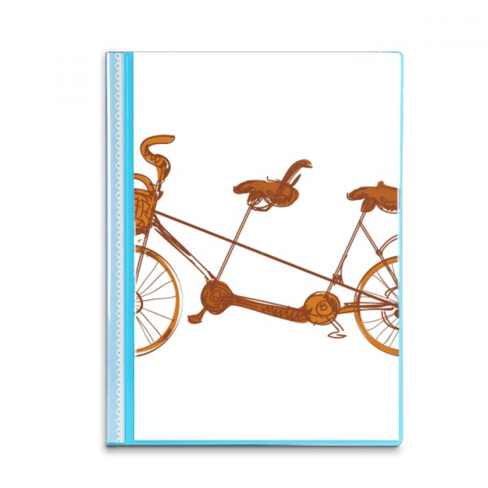 Cartoon Three-seat Bicycle Britain Culture Book Sheet Protectors ...