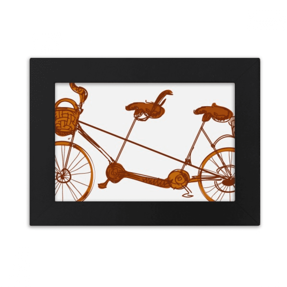 Cartoon Three-seat Bicycle Britain Culture Desktop Photo Frame ...