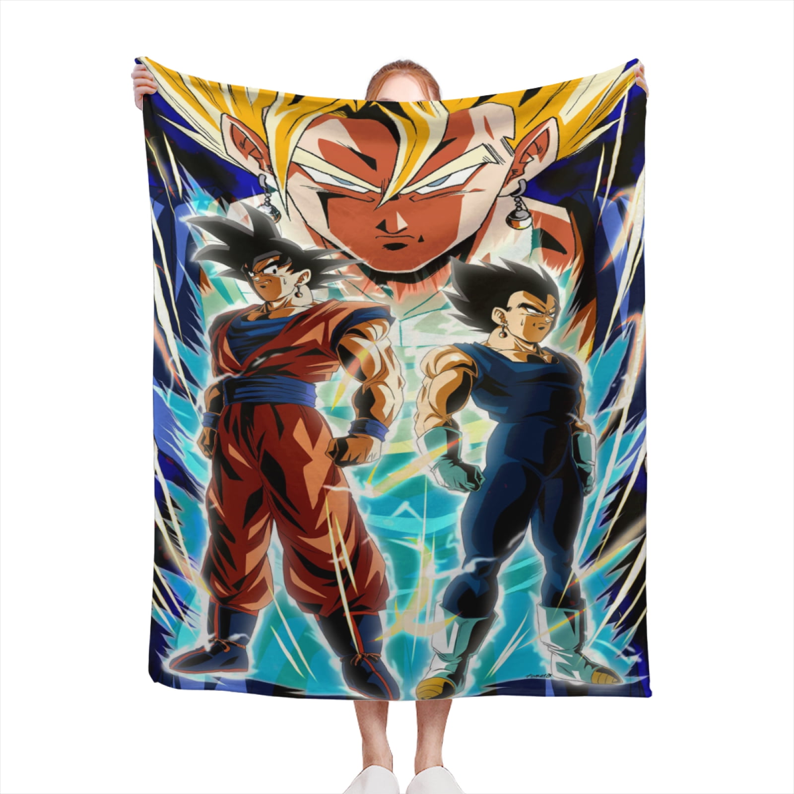Cartoon Throw Dragon Ball Blanket for Couch and Bed, Soft Cozy Flannel ...