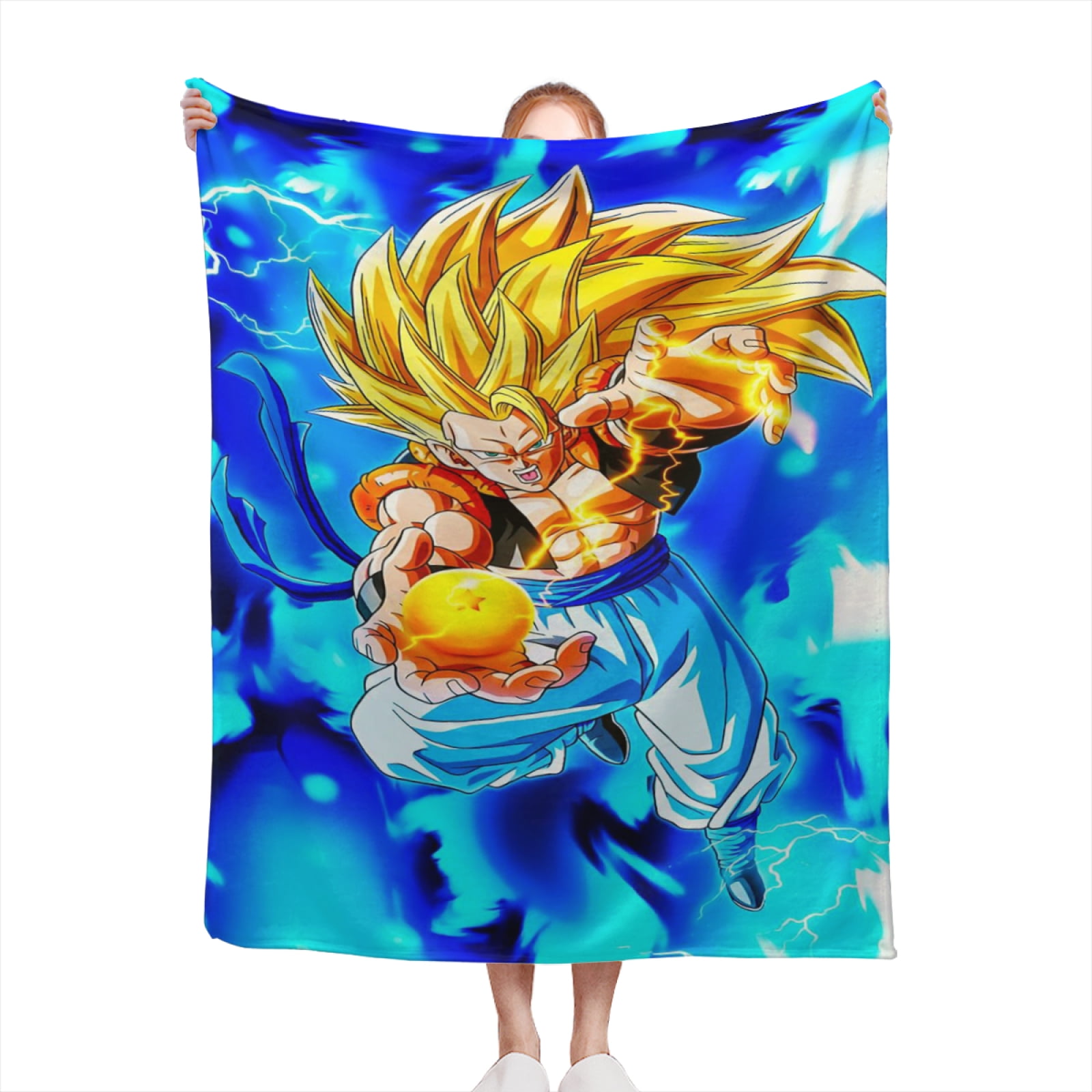 Cartoon Throw Dragon Ball Blanket for Couch and Bed, Soft Cozy Flannel ...