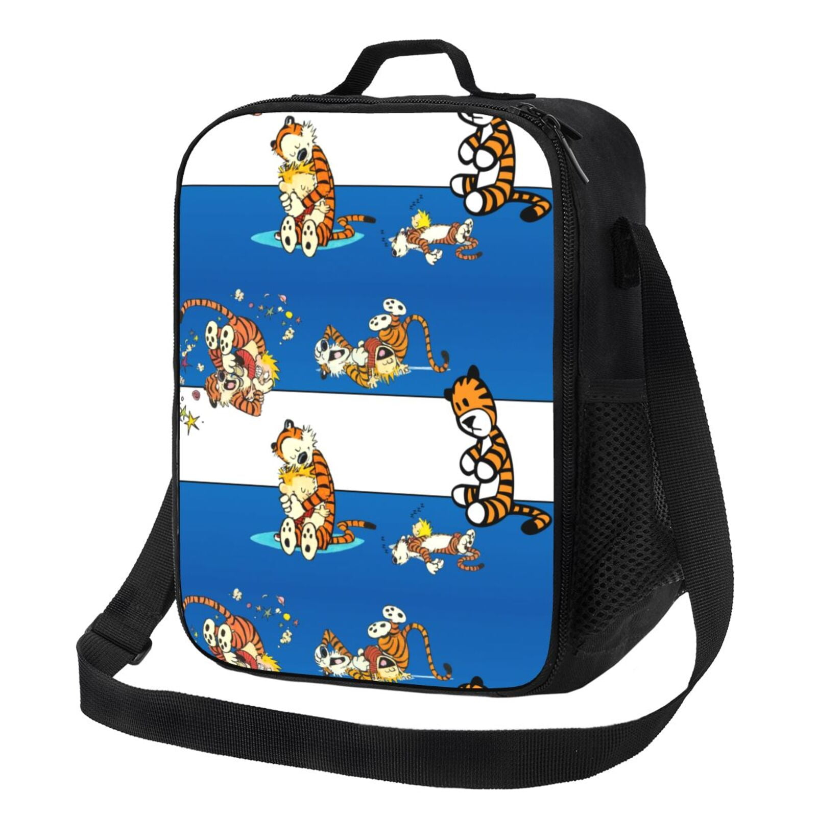 Cartoon Tiger Hobbes Lunch Bag Simple Insulated Lunch Box Reusable ...