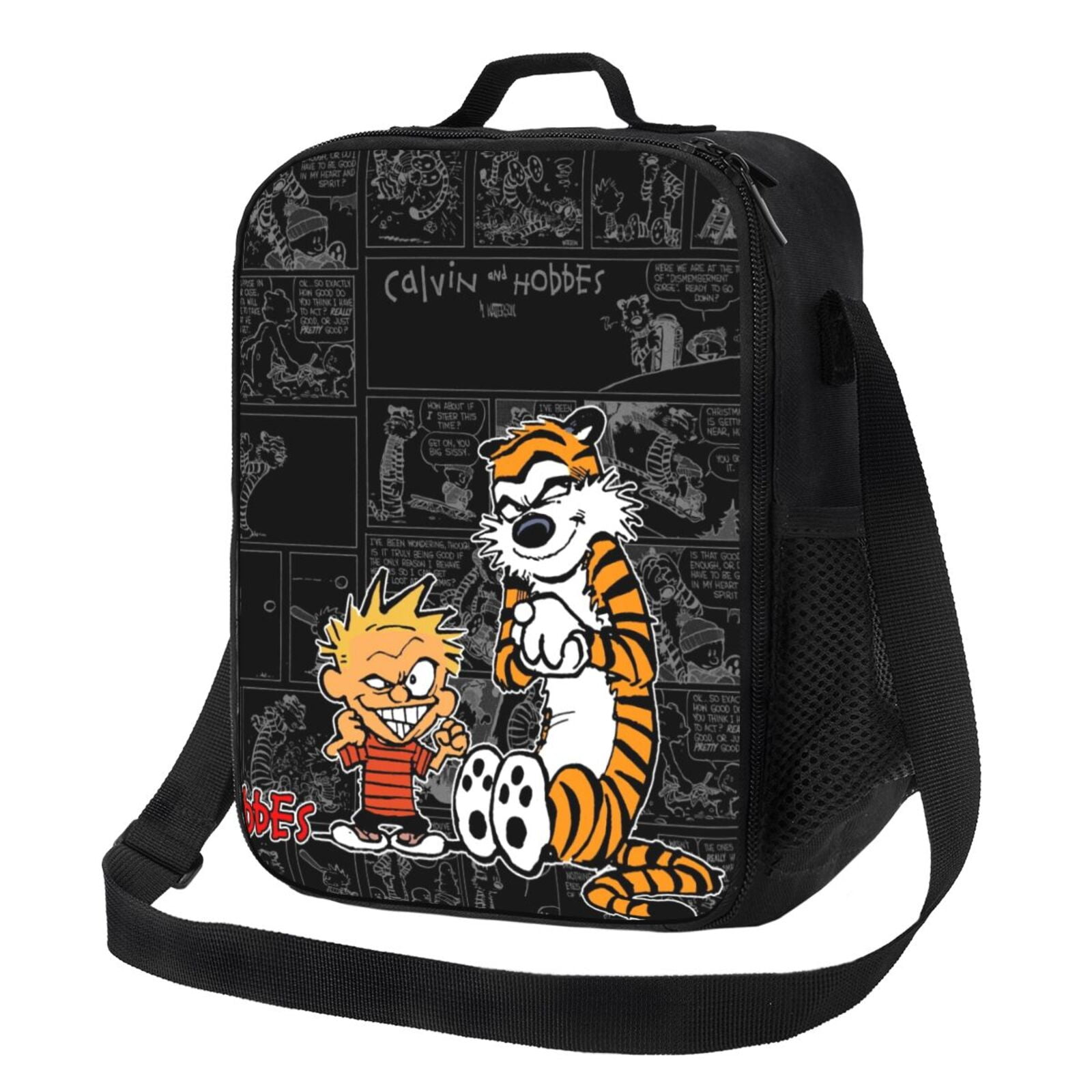 Cartoon Tiger Hobbes Lunch Box Lunch Bag Insulated Reusable Lunch Tote ...