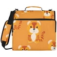 Cartoon Tigers 3 Ring Binder Bag Zipper Binder Organizer with 14 Inch ...