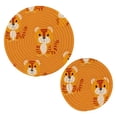 Cartoon Tigers Cotton Trivets Potholders Set of 2 Handmade Heat ...