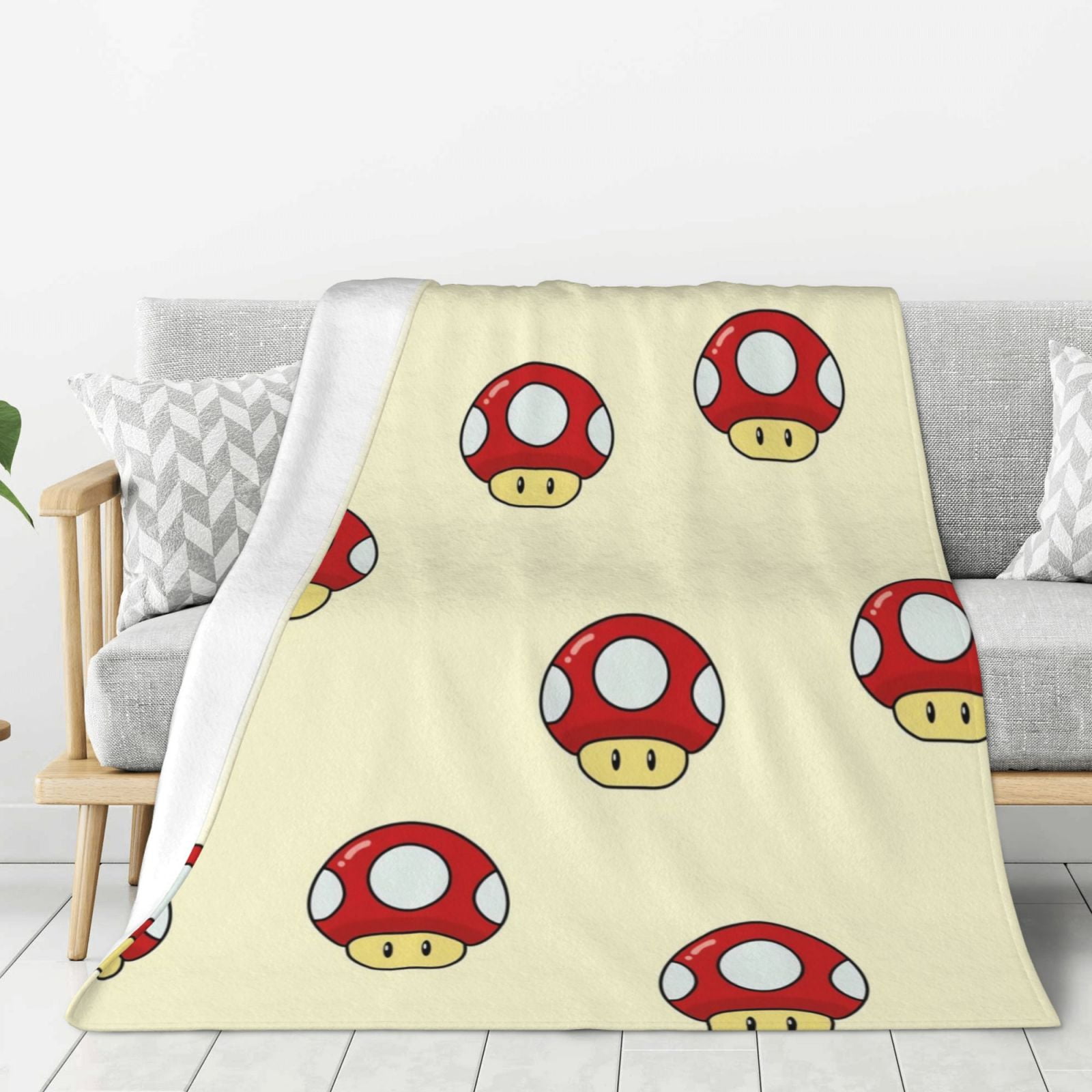 Cartoon Toad Blanket for Couch,Super Soft Cozy Blankets for Adults,Cute ...