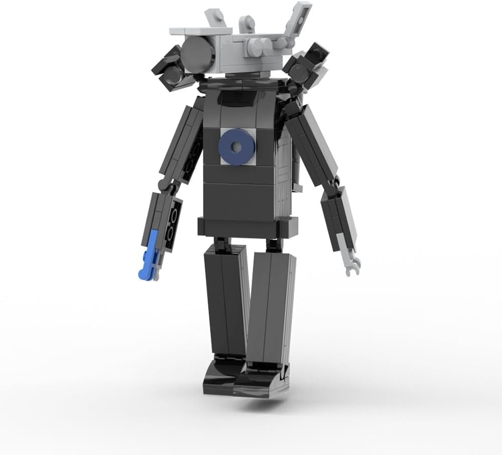 Cartoon Toilet Man Toy Building Blocks Set, Camerman Titan, Camera ...