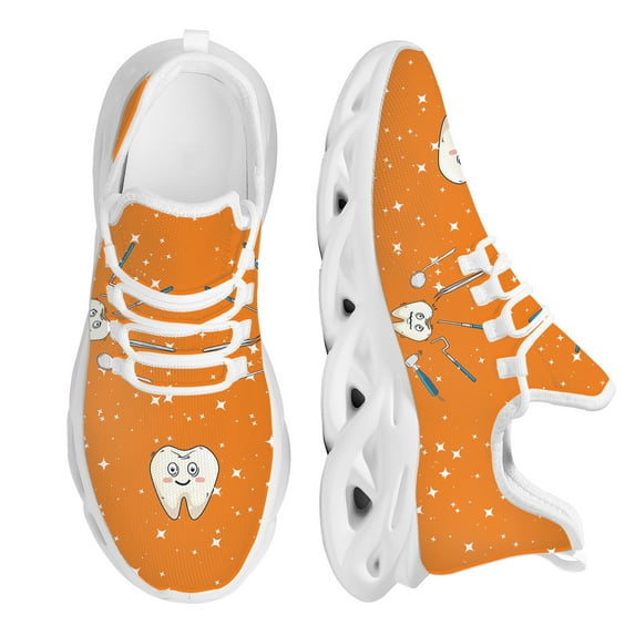 Cartoon Tooth Design Women's Casual Shoes Dental Platform Sneakers ...