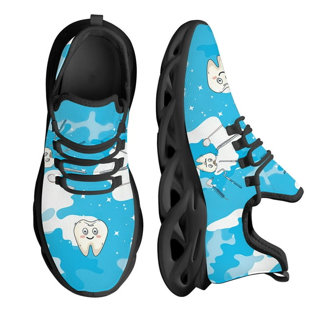 Cartoon Tooth Design Women's Casual Shoes Dental Platform Sneakers ...