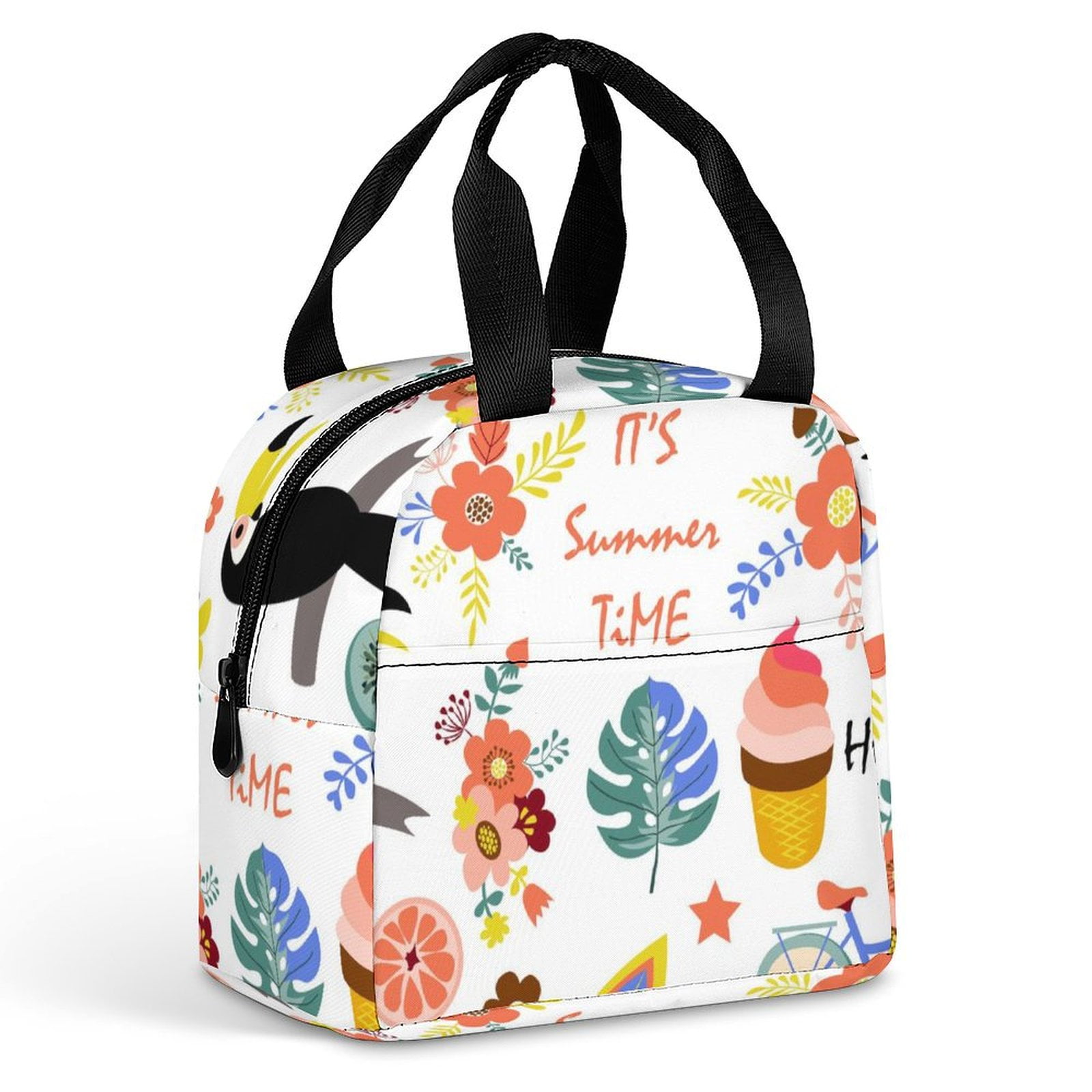 Cartoon Toucans Large Capacity Lunch Bag Insulated Lunch Box for Men ...