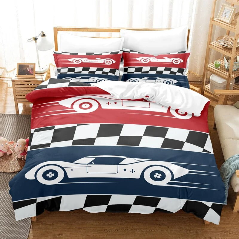 Cartoon Tractor，car Duvet Cover Set Lovely Quilt Cover Bed Linen ...