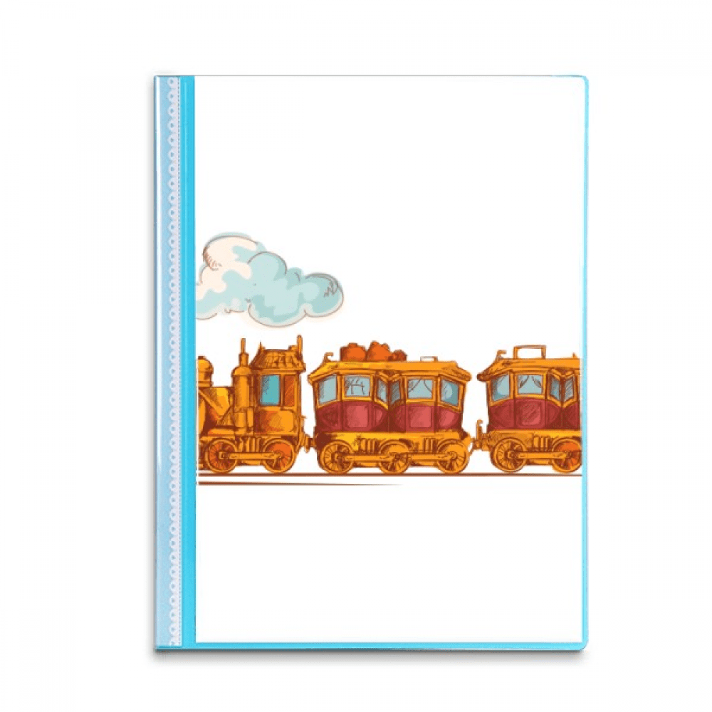 Cartoon Train Britain Country Culture Book Sheet Protectors Portfolio ...