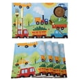 Cartoon Transportation Cotton Linen Placemats Set of 1, Helicopter Car ...