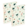 Cartoon Trees Flowers Flamingos Notebook Detachable Coil Notebook Diary ...