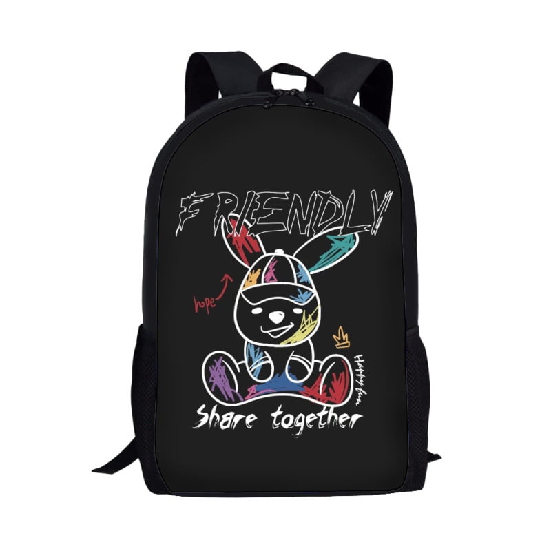 Cartoon Trend Rabbit Printing Backpack for Kids Children School Bag ...
