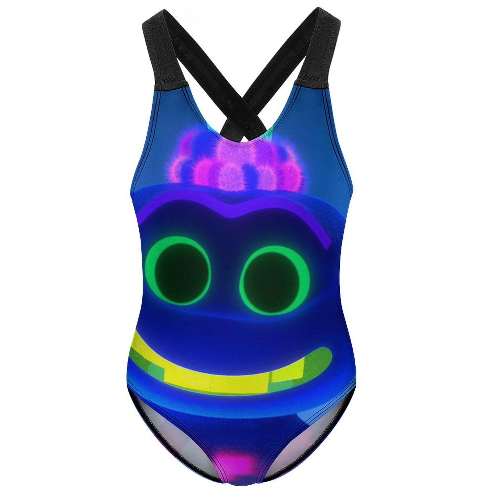 Cartoon Trolls World Tour Children's One-piece Swimsuit Summer Girl's ...