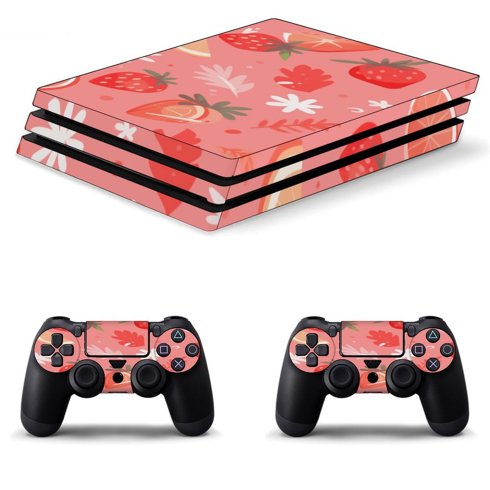 Cartoon Tropical Fruit Pattern PS4/PS4 Pro/PS4 Slim Skin Sticker For ...