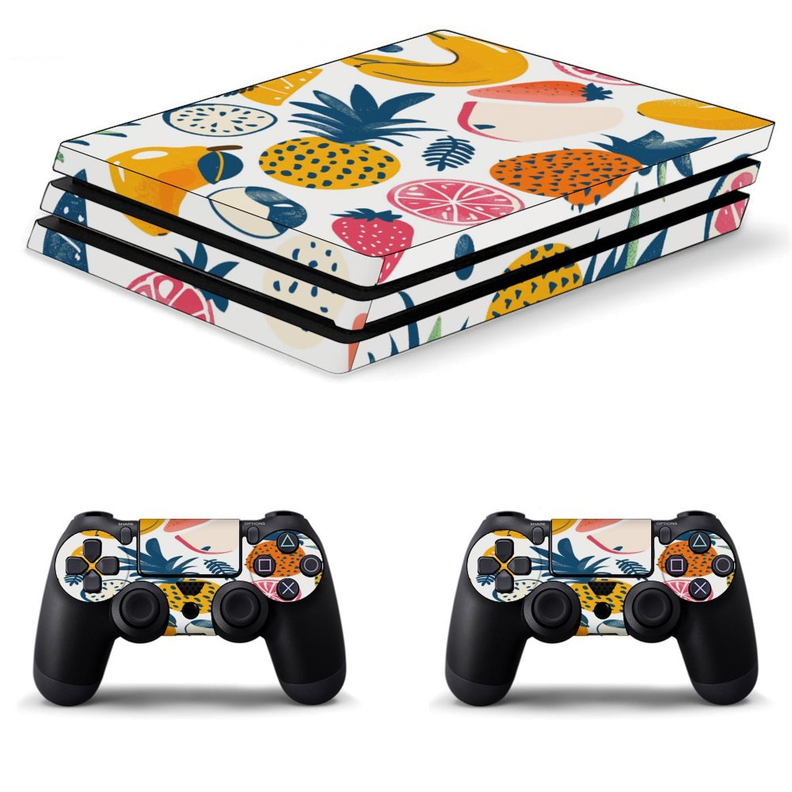 Cartoon Tropical Fruit Pattern PS4/PS4 Pro/PS4 Slim Skin Sticker For ...