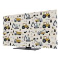 Cartoon Truck TV Cover for 55 Inch Screen,Stretch Fabric Dustproof TV ...