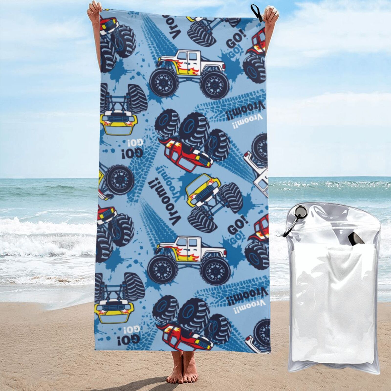 Cartoon Truckfiber Quick Dry Towel,Beach Towels Good Water Absorption ...