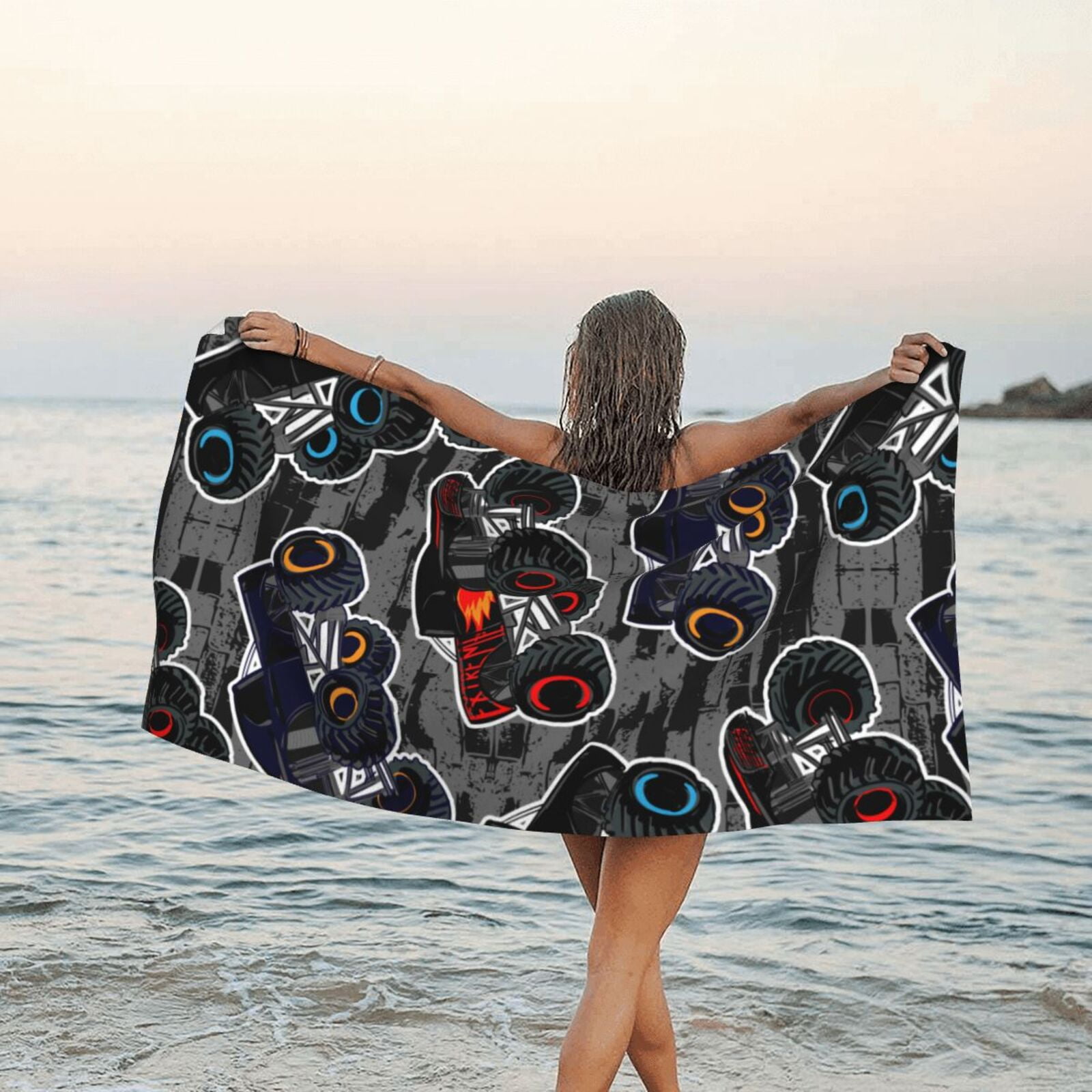 Cartoon Truckfiber Quick Dry Towel,Beach Towels Good Water Absorption ...