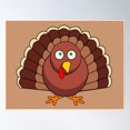 Cartoon Turkey Poster Wall Art Modern Wall Decor For Living Room ...