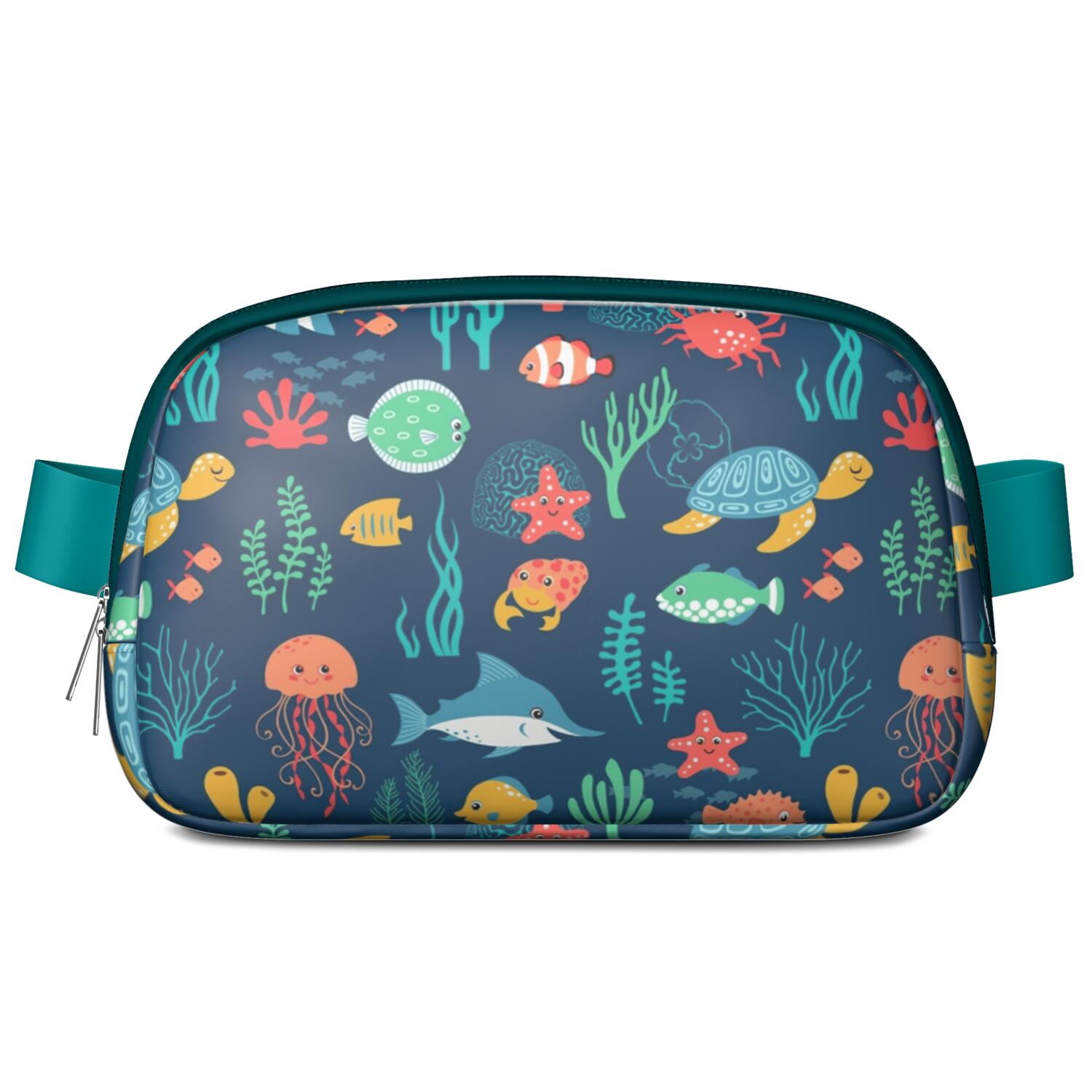 Cartoon Turtle Crossbody Bag – Cute Underwater Animal Fanny Pack for ...