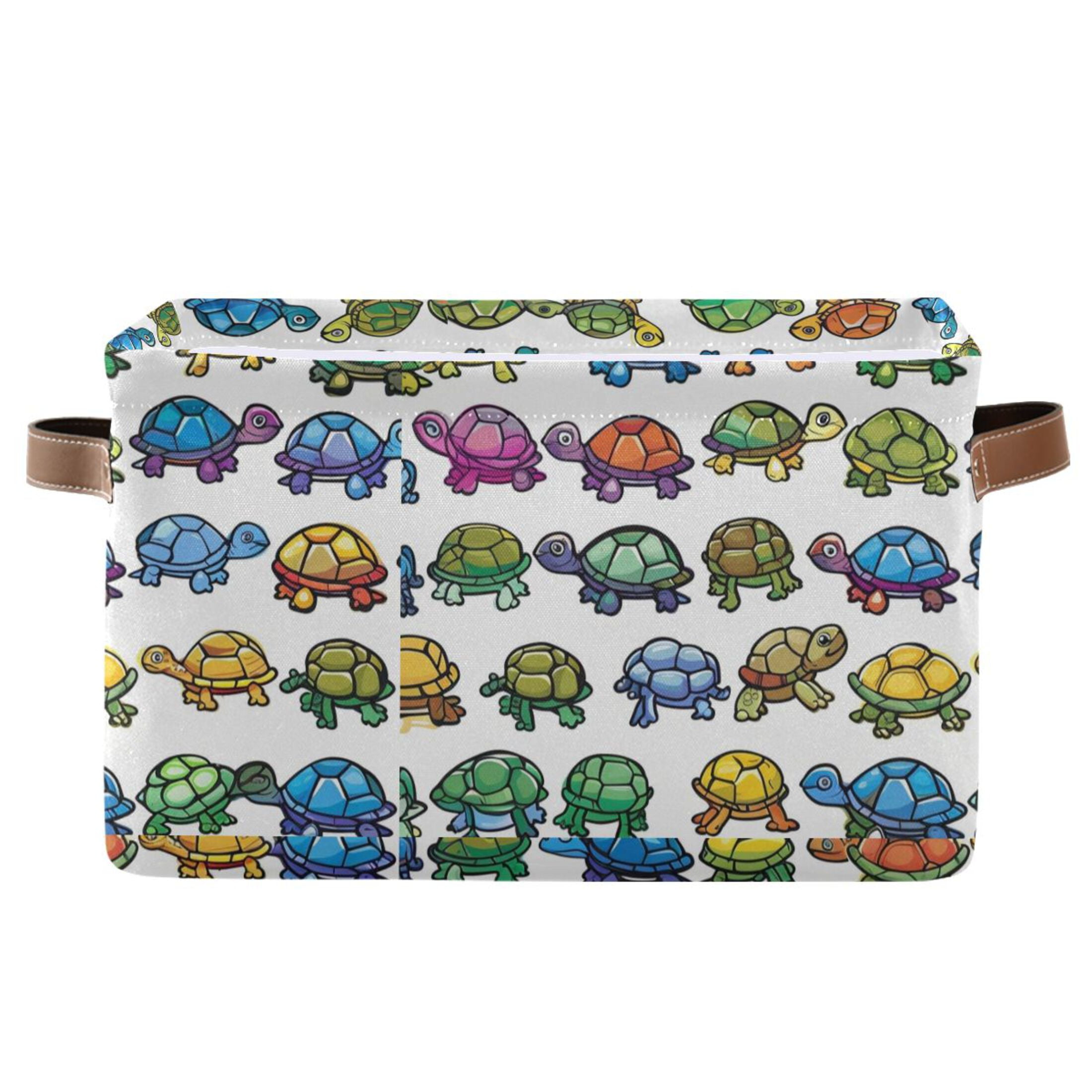 Cartoon Turtle Cute Storage Basket Large Foldable Storage Bin Laundry ...