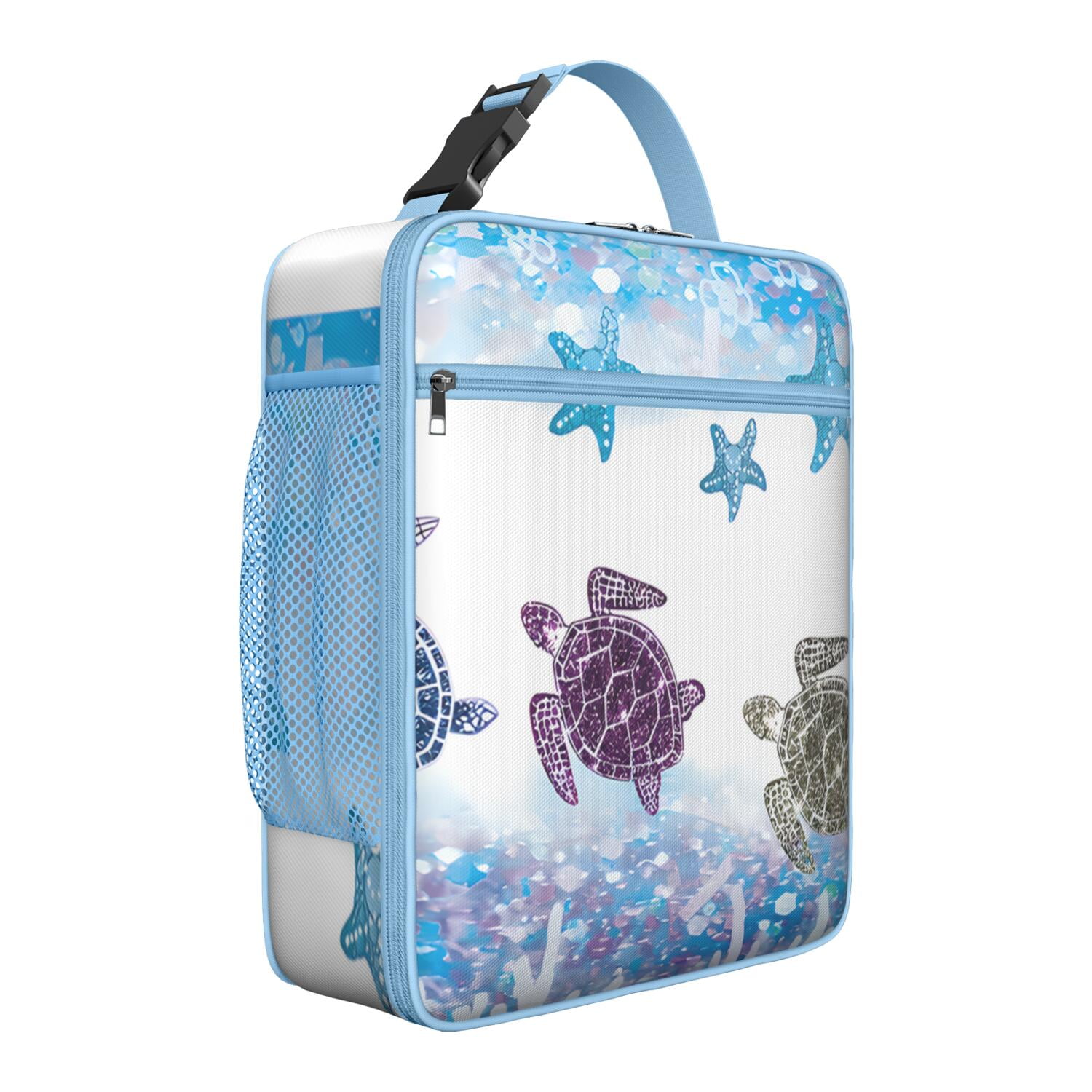 Cartoon Turtle Insulated Lunch Bag, Reusable Cooler Tote with Sun and ...