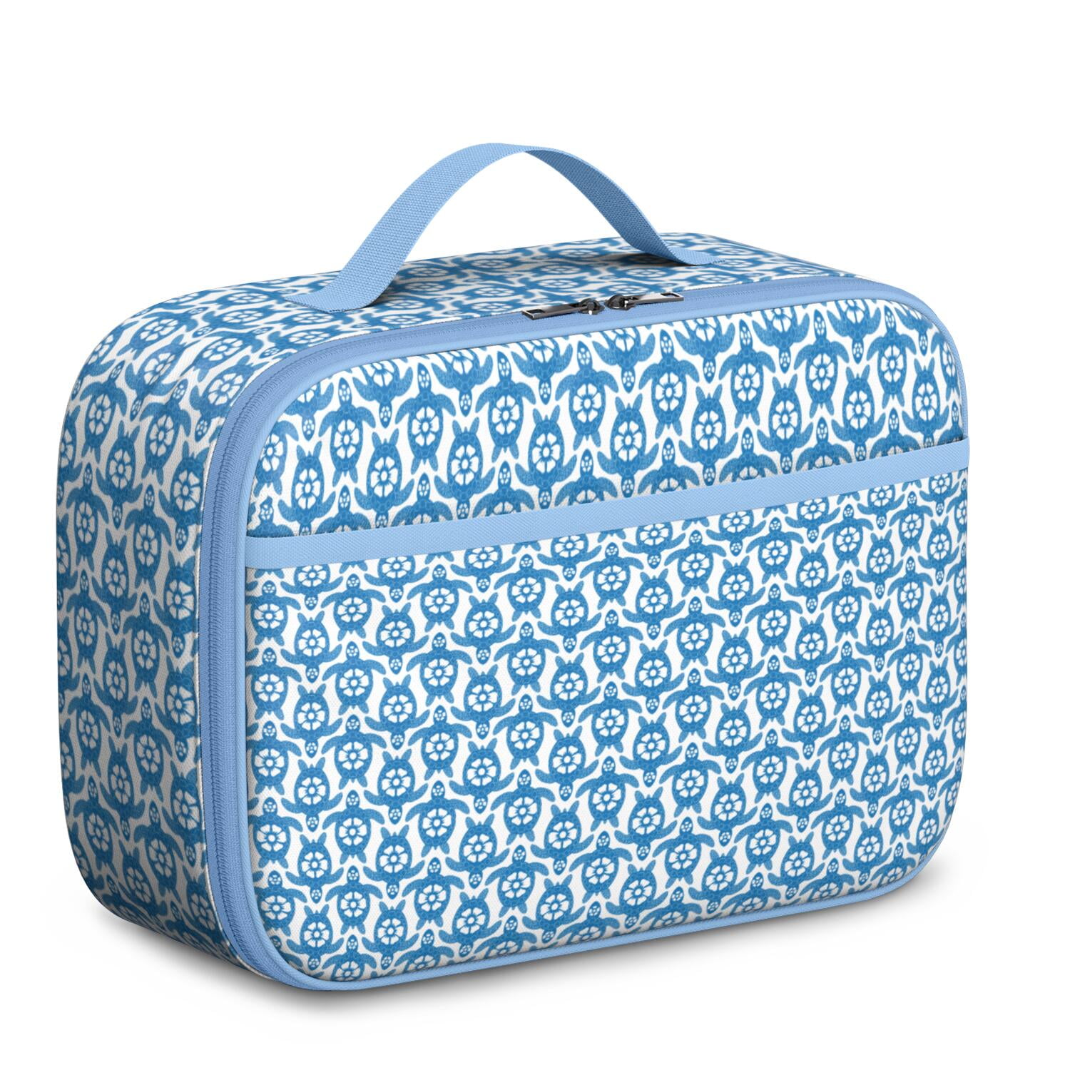 Cartoon Turtle Insulated Lunch Tote - Beach Inspired Reusable Lunch Box ...