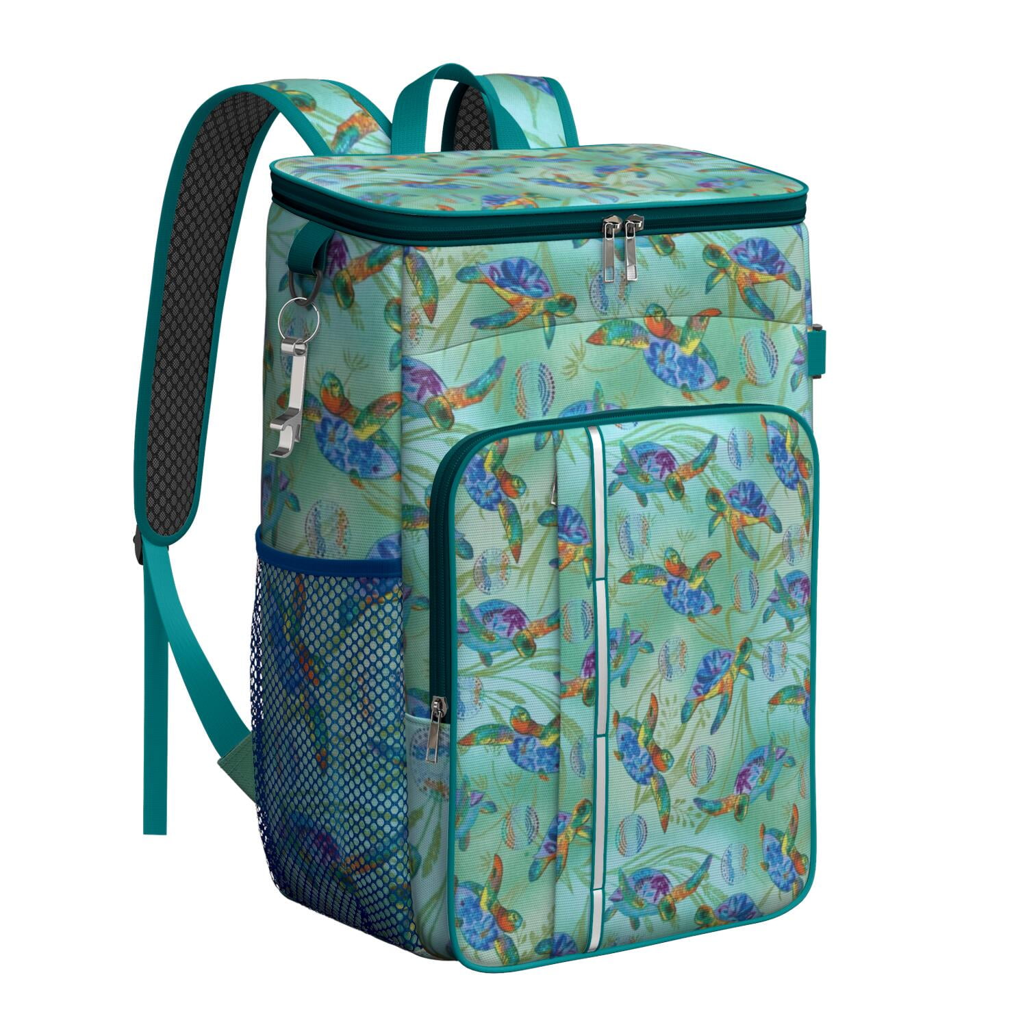 Cartoon Turtle Ocean Backpack Cooler – Leakproof Insulated Cooler Bag ...