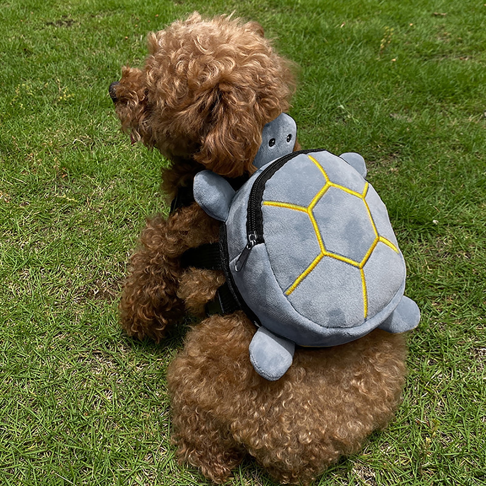 Cartoon Turtle-Shaped Dog Harness Backpack Adjustable, Quick Release ...